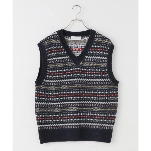 スピック＆スパン（Spick and Span）/DUNST/ダンスト CRAFTED Vネック ニットベスト