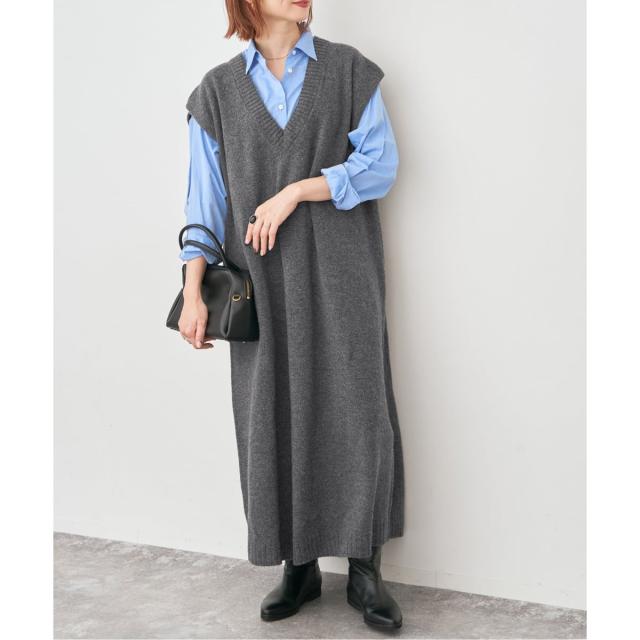 スピック＆スパン（Spick and Span）/ニットベストワンピース