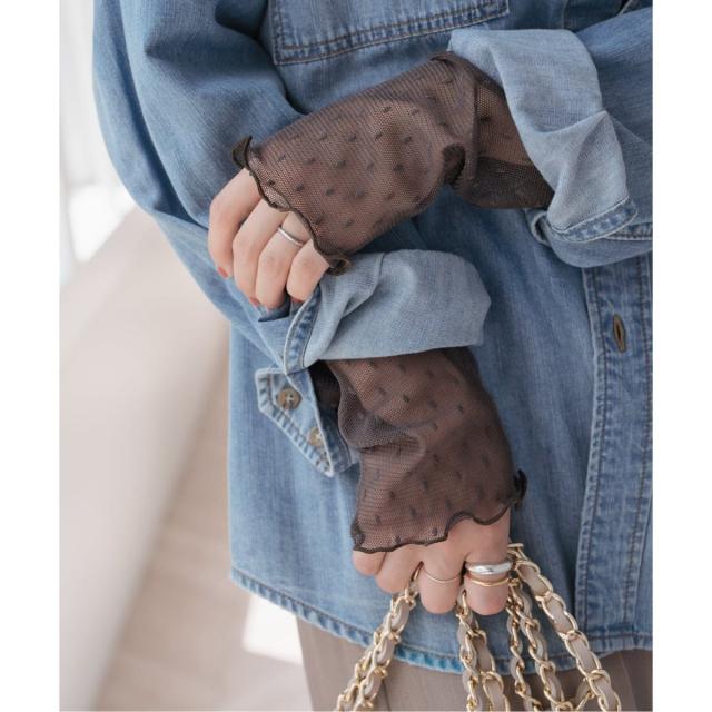 スピック＆スパン（Spick and Span）/《WEB限定 / 追加4》ドットチュールハイネックプルオーバー