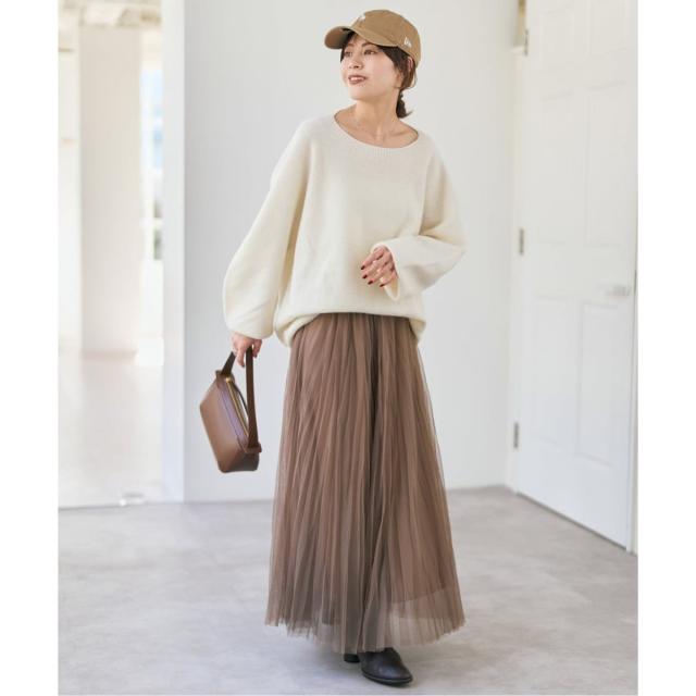 スピック＆スパン（Spick and Span）/《新色有り / 追加》ニュアンスコクーンシルエットニット