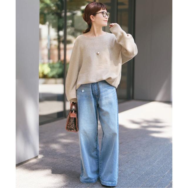 スピック＆スパン（Spick and Span）/《新色有り / 追加》ニュアンスコクーンシルエットニット