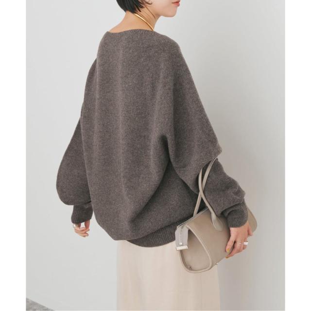 スピック＆スパン（Spick and Span）/《新色有り / 追加》ニュアンスコクーンシルエットニット