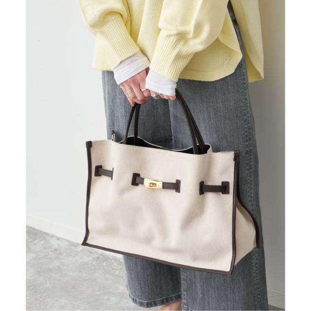 スピック＆スパン（Spick and Span）/《予約》VIOLAd’ORO / ヴィオラドーロ キャンバス*レザートートバッグL*