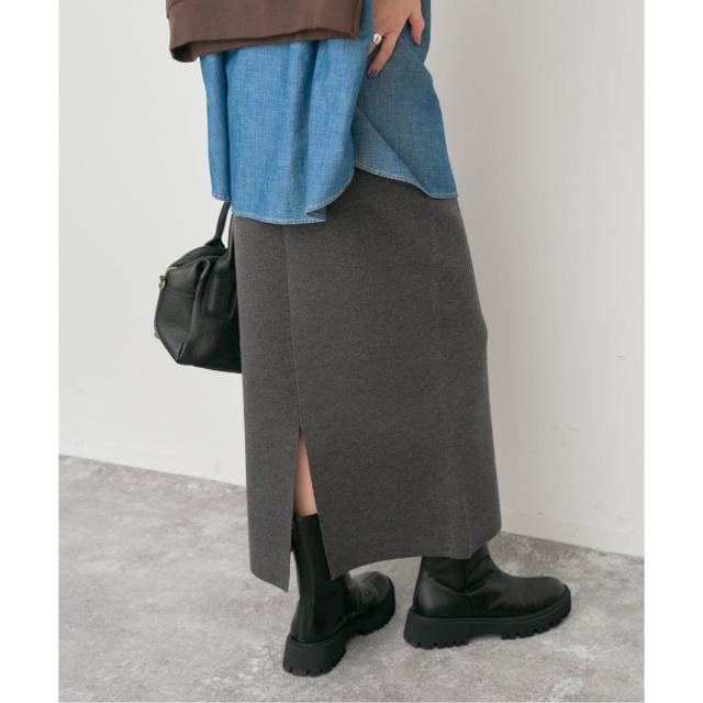 スピック＆スパン（Spick and Span）/《追加予約》ミラノリブニットスカート