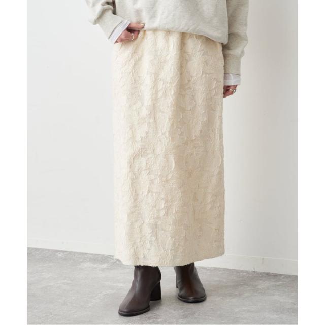 スピック＆スパン（Spick and Span）/フラワージャガードストレートスカート