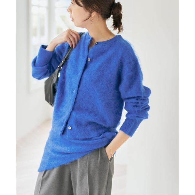 スピック＆スパン（Spick and Span）/ファーカシミヤクルーネックカーディガン