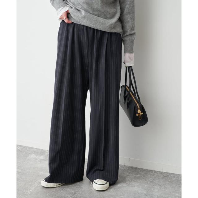 【NEW】スピック＆スパン（Spick and Span）/TWストライプイージーパンツ