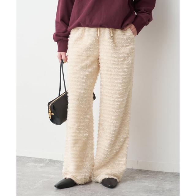 【NEW】スピック＆スパン（Spick and Span）/フリンジジャガードイージーパンツ