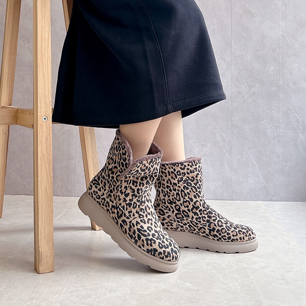 JS ハートレーベル（JS Heartlavel）/【25秋冬新作】軽量 ボア付き シンプルレザー2WAYブーツ