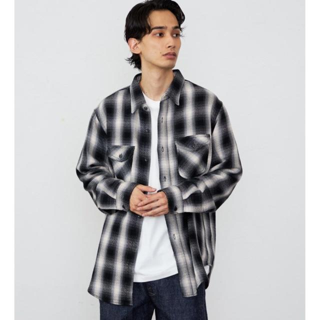 リー（Lee）/NEL WORK SHIRTS/ネルワークシャツ オンブレチェック