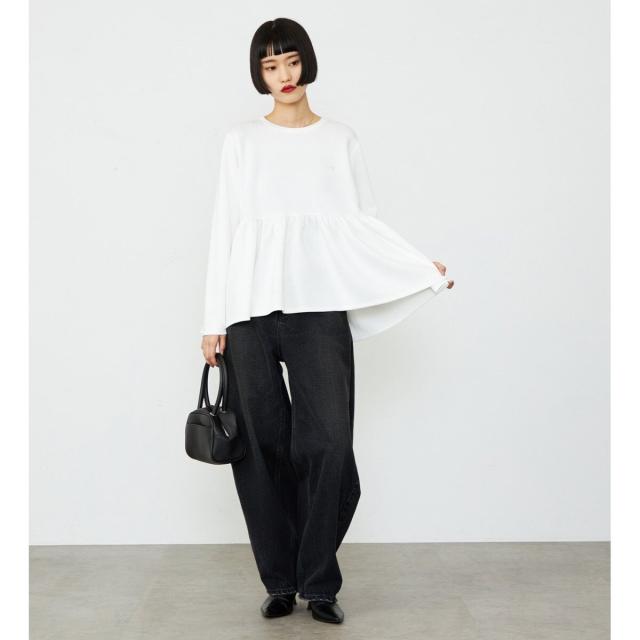 【NEW】リー（Lee）/ペプラムプルオーバー ダンボールニット