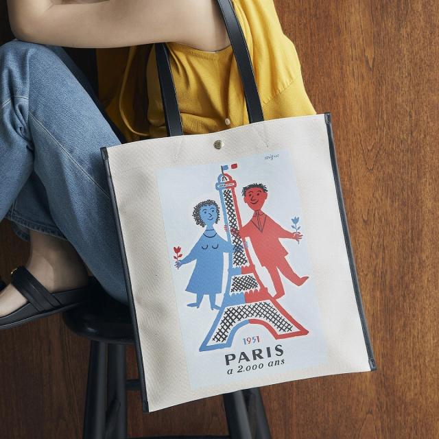 トプカピ（TOPKAPI）/サヴィニャック × Breath TOPKAPI アート プリント キャンバス トート バッグ