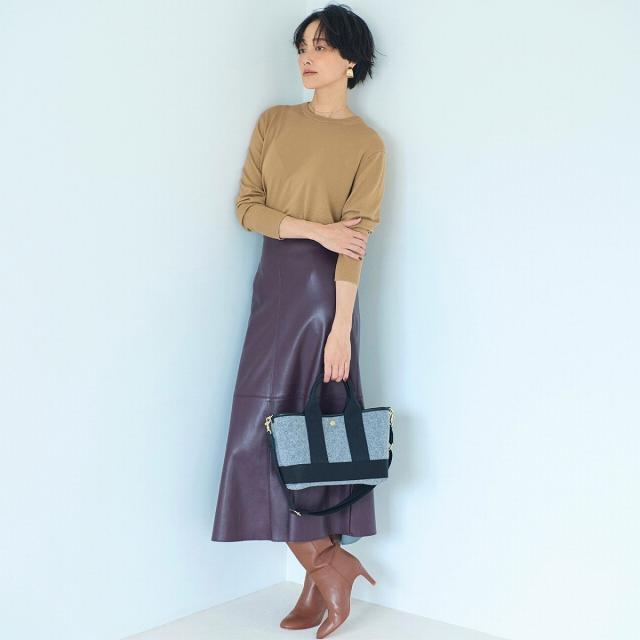 トプカピ（TOPKAPI）/イタリアンフェルト ショルダー付 ミニ トートバッグ S