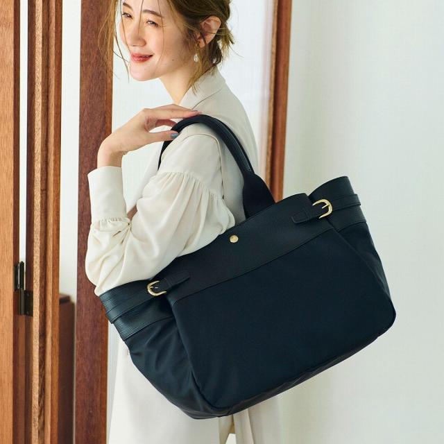 トプカピ（TOPKAPI）/【Breath TOPKAPI】 リプル ナイロン コンビ ベルト デザイン トートバッグ