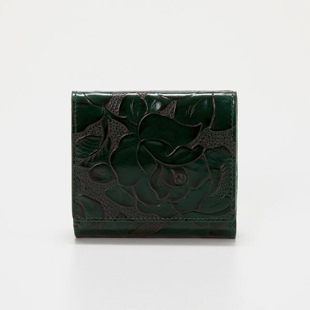 トプカピ（TOPKAPI）/【TREASURE TOPKAPI】ローズエンボス ツヤ レザー 二つ折り財布