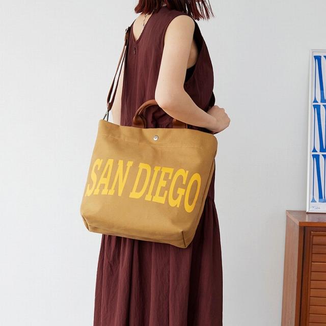 トプカピ（TOPKAPI）/【Breath TOPKAPI】シティ プリント キャンバス スクエアトートバッグ ショルダー付き