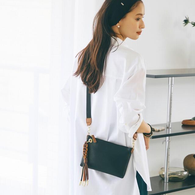 トプカピ（TOPKAPI）/【Breath TOPKAPI】RIPPLE リプル コードチャーム付き ミニ ショルダーバッグ