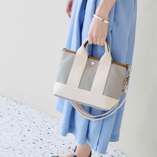 トプカピ（TOPKAPI）/スコッチグレイン ネオレザー ミニ トート バッグ ショルダー付き S【雨 キズ にも強い】