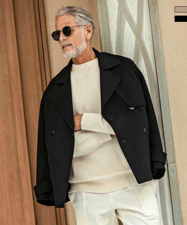 エイケイエム コンテンポラリー（AKMContemporary）/AKM Contemporary クラシックダブルブレストピーコート