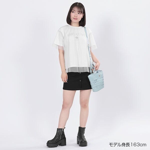 マリークワント（MARY QUANT）/エポデイジーボタンデニムミニ スカート