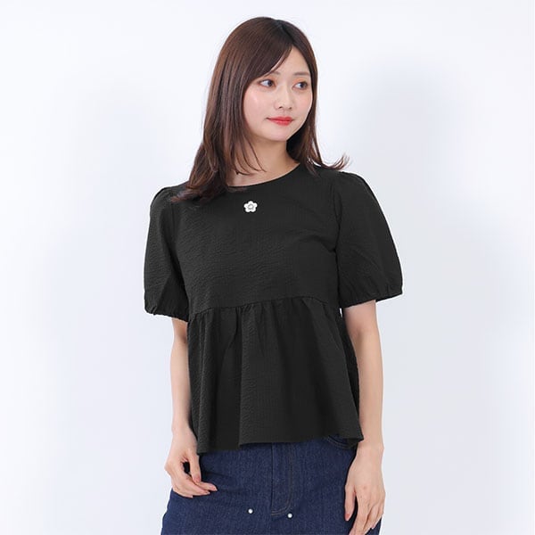 マリークワント（MARY QUANT）/ダブルリボンペプラム ブラウス