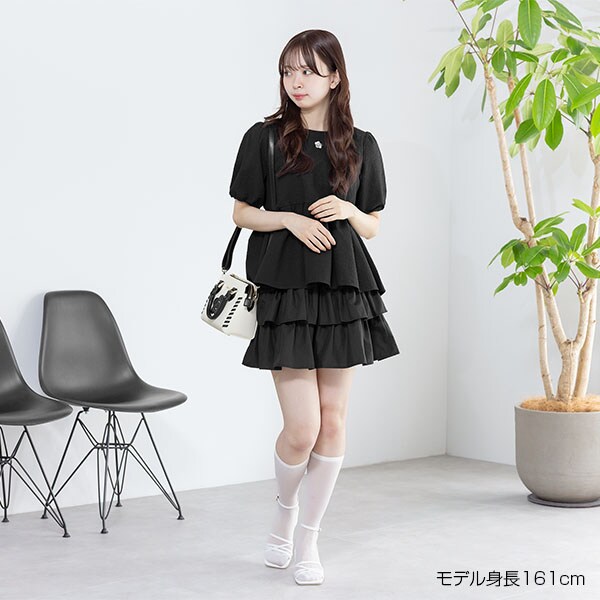 マリークワント（MARY QUANT）/サインロゴフリルミニ スカート