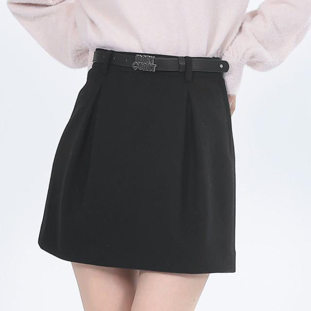 マリークワント（MARY QUANT）/レトロロゴバックル ミニスカート