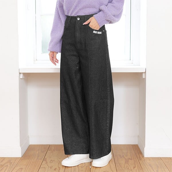 【NEW】マリークワント（MARY QUANT）/ペイントデイジーデニム パンツ