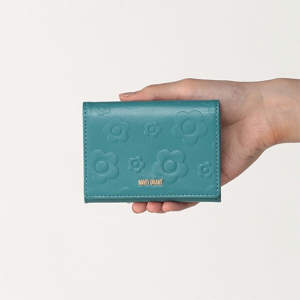 【NEW】マリークワント（MARY QUANT）/デイジーエンボスフロート カードケース