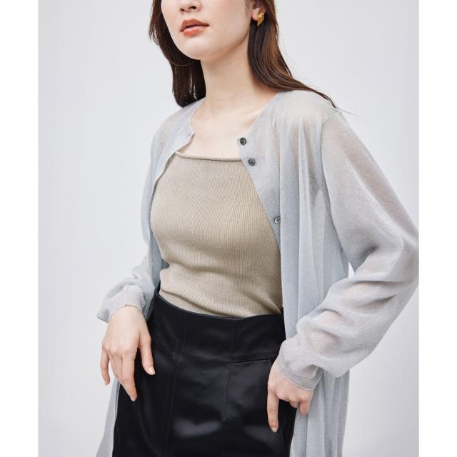 ロペ（ROPE’）/パッド付きラメキャミソール