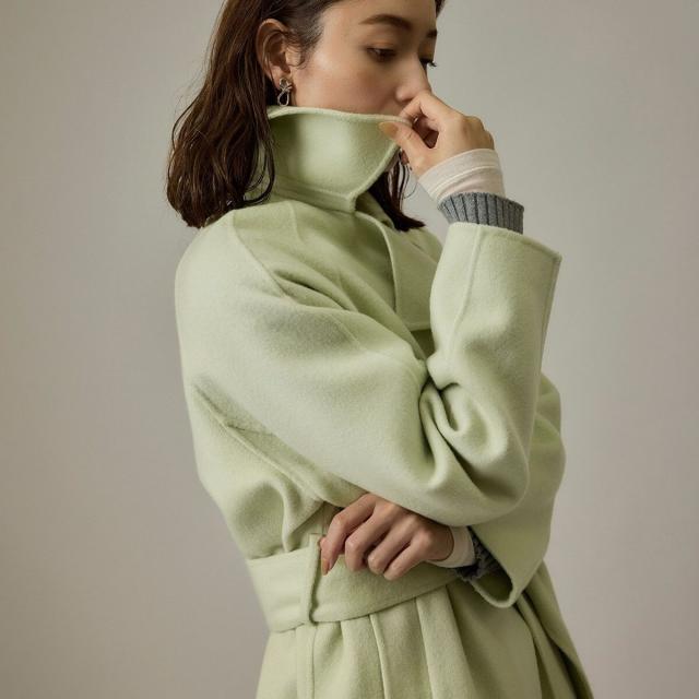 ロペ（ROPE’）/ラムウールリバーロングコート【Sサイズフェア対象】