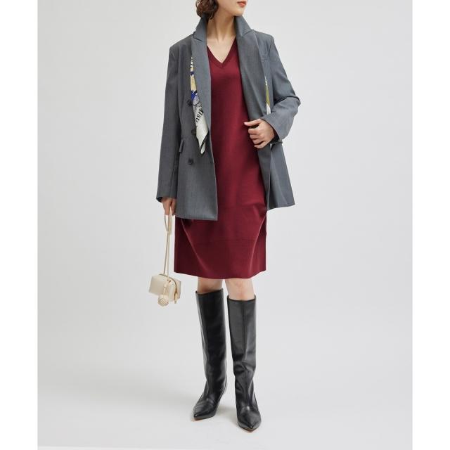 ロペ（ROPE’）/キュプラポリエステルタックフォルムワンピース【Sサイズフェア対象】