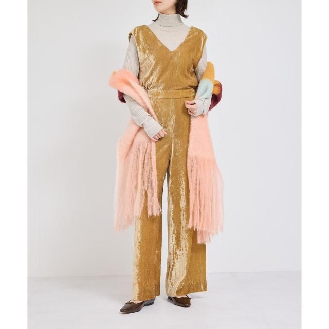 ロペ（ROPE’）/ビスコースベロアVネックオールインワン