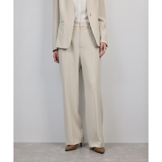 ロペ（ROPE’）/トリアセダブルクロスストレートワイドパンツ/イージーケア