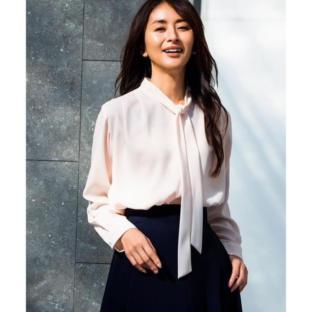 ロペ（ROPE’）/【洗える】ボウタイブラウス