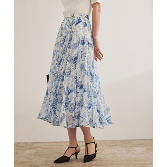 ロペ（ROPE’）/【洗える】トワルドジュイタックプリーツスカート