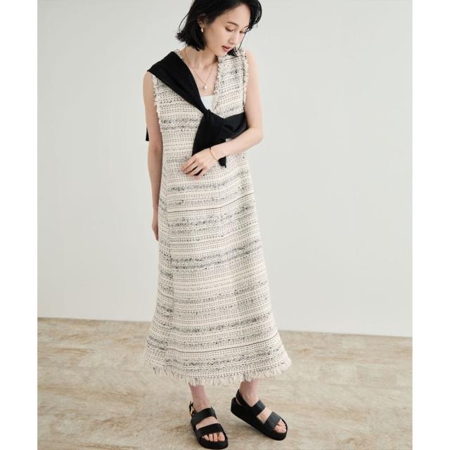 ロペ（ROPE’）/ 【GIOLICA（ジオリカ）】別注TWEED V OP（ワンピース）