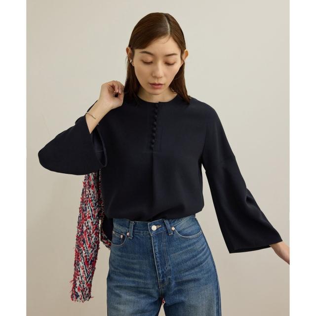 ロペ（ROPE’）/【洗える】ベルラインデザインブラウス/セットアップ対応