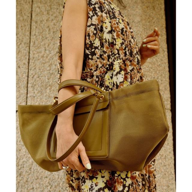 ロペ（ROPE’）/【A4対応】チュールメッシュダブルハンドルトートバッグ