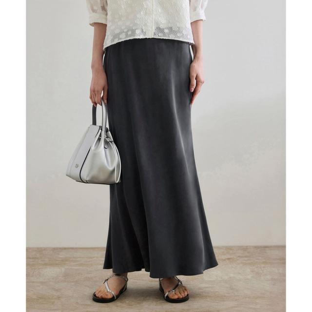 ロペ（ROPE’）/【WEB・一部店舗限定】フィブリルサテンマーメイドスカート【セットアップ対応】/洗える