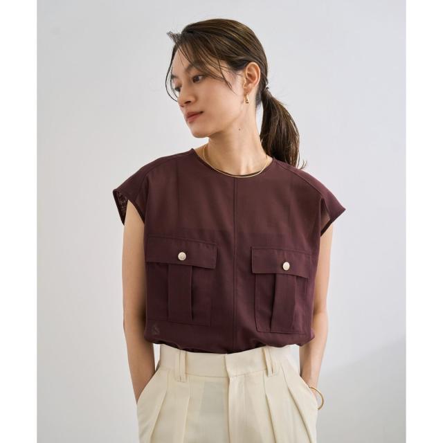 ロペ（ROPE’）/【洗える】サファリ シアーブラウス