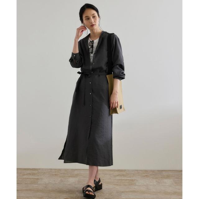ロペ（ROPE’）/【WEB・一部店舗限定】フロントオープンシャツワンピース/洗える