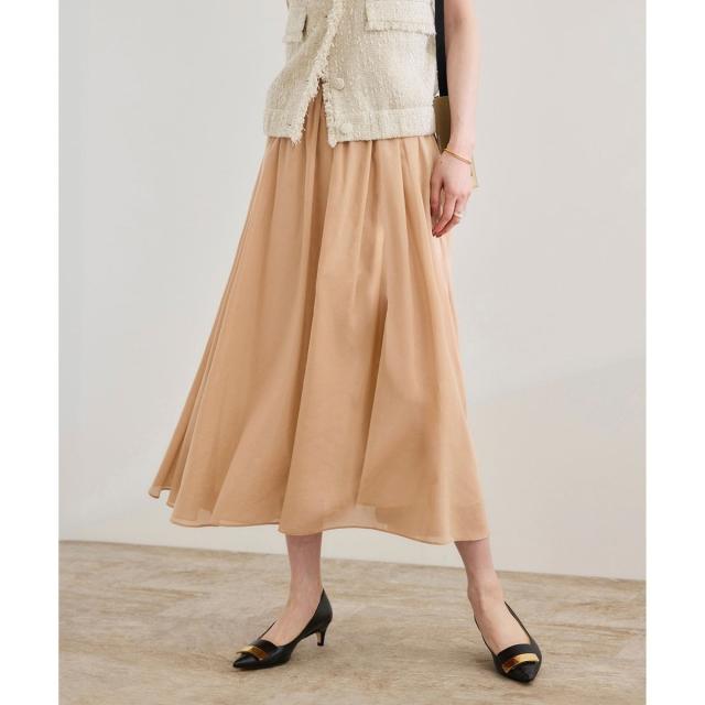 ロペ（ROPE’）/【洗える】コットンシルクスカート