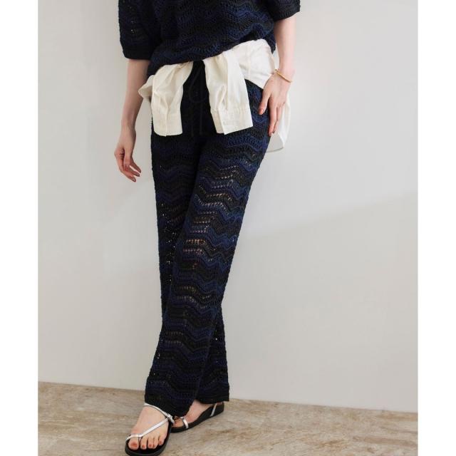 ロペ（ROPE’）/【COOHEM（コーヘン）】ZIGZAG SUKASHI KNIT PANTS【WEB・一部店舗限定