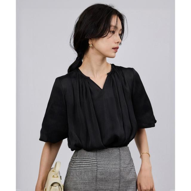 ロペ（ROPE’）/楊柳スキッパーブラウス/イージーケア