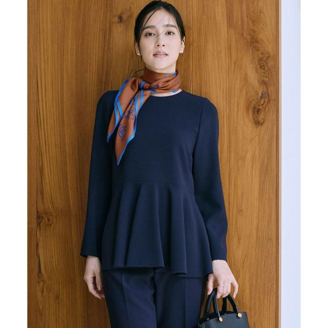 ロペ（ROPE’）/トリアセダブルクロス デザインブラウス/イージーケア・セットアップ対応・25AW