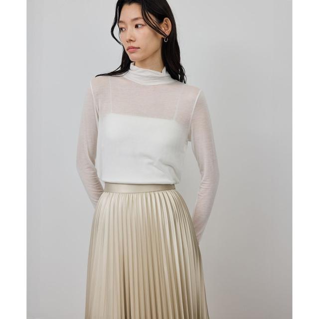 ロペ（ROPE’）/カシミヤシルクブレンドインナータートルネック/イージーケア