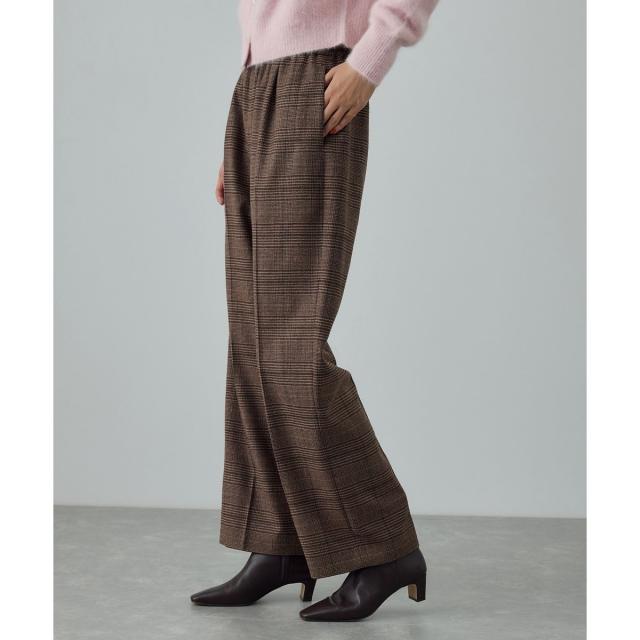 ロペ（ROPE’）/ウールフランネルタックイージーパンツ/イージーケア・セットアップ対応