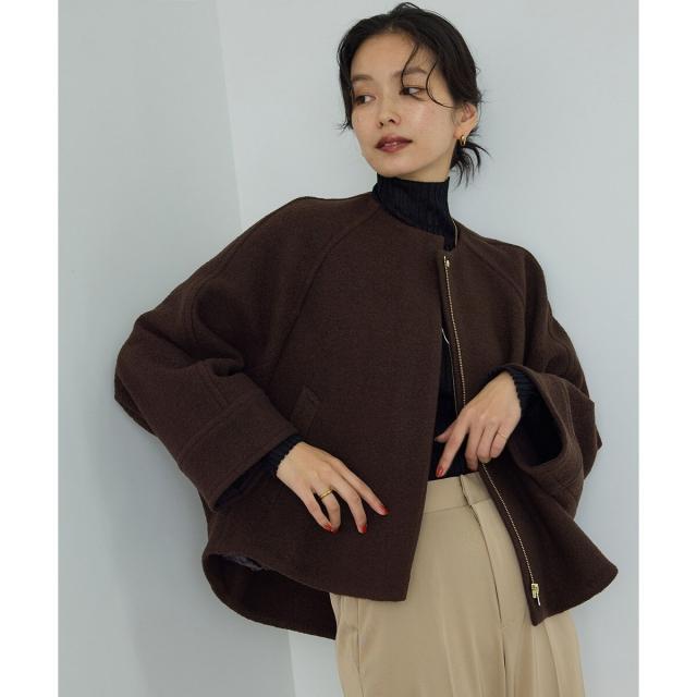 ロペ（ROPE’）/圧縮ウールコクーンショート丈コート/Bellandi(ベランディ)