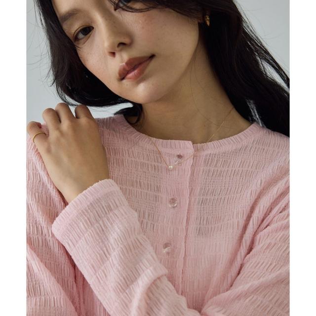 ロペ（ROPE’）/ボタニカルダイコンパクトカーディガン/イージーケア・アンサンブル対応